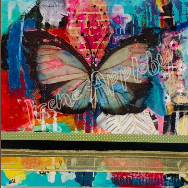 Freedom of a Butterfly Painting - Etsy