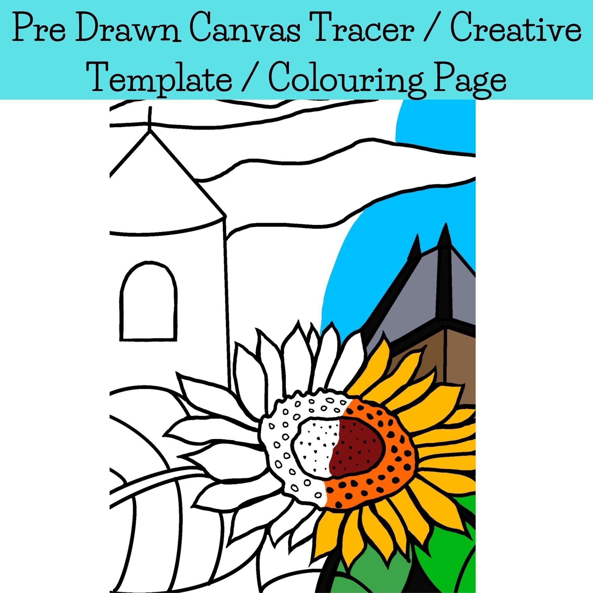 Canvas Tracer / Template for Art Creations Paint Parties or - Etsy