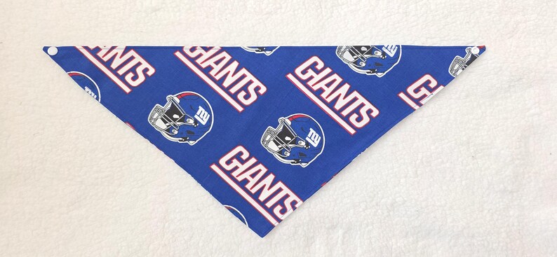 New York Giants Dog Bandana, Puppy Bandana, NFL Bandana, Tie & Snap Dog ...
