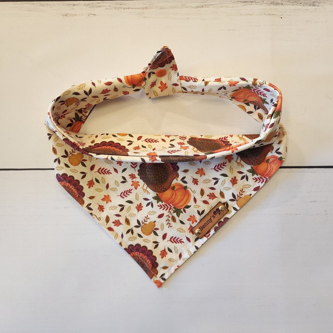 Thanksgiving Dog Bandana Fall Dog Bandana Harvest Dog Bandana Turkey ...
