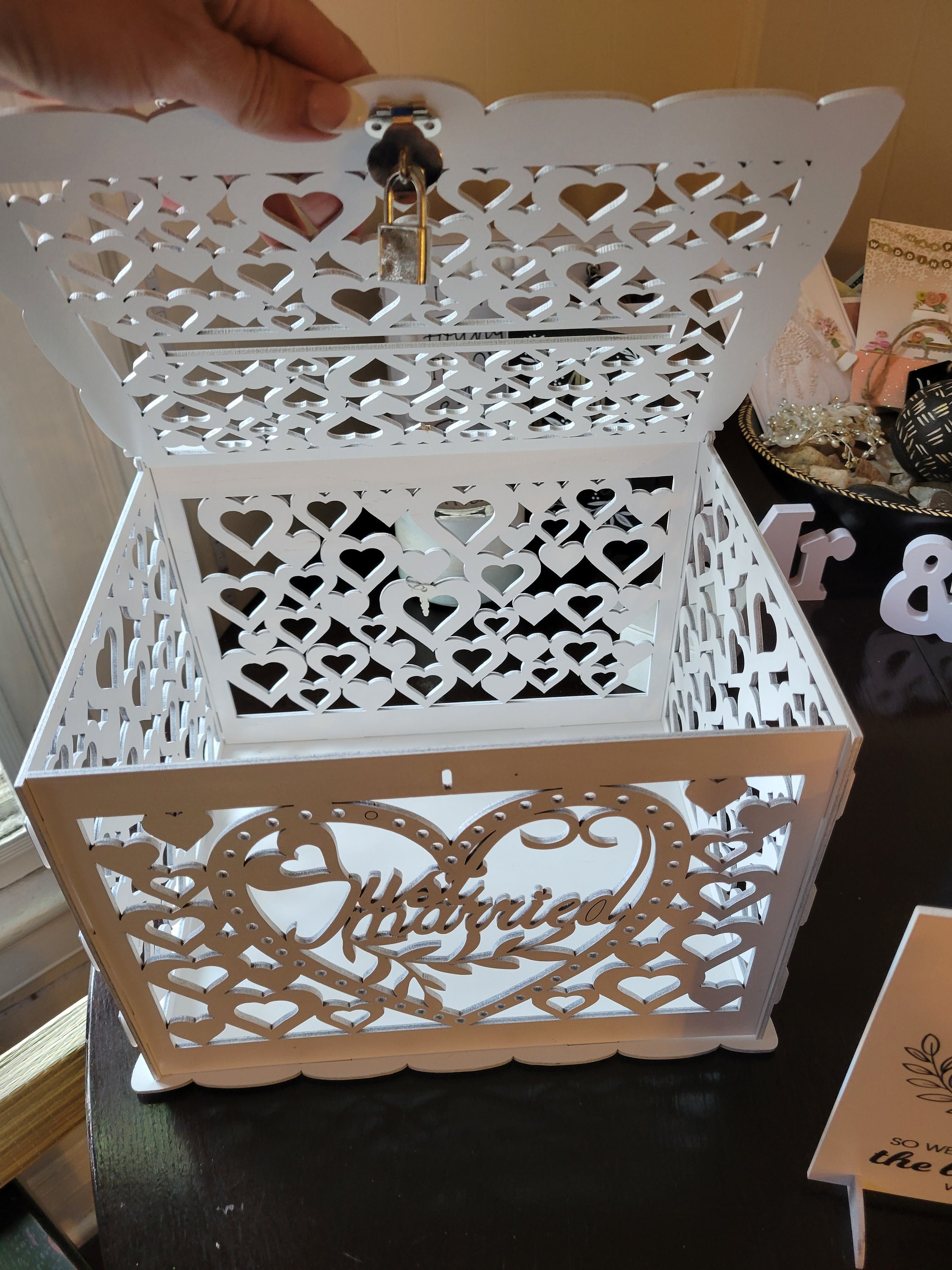Wedding Card Lock Box - Etsy