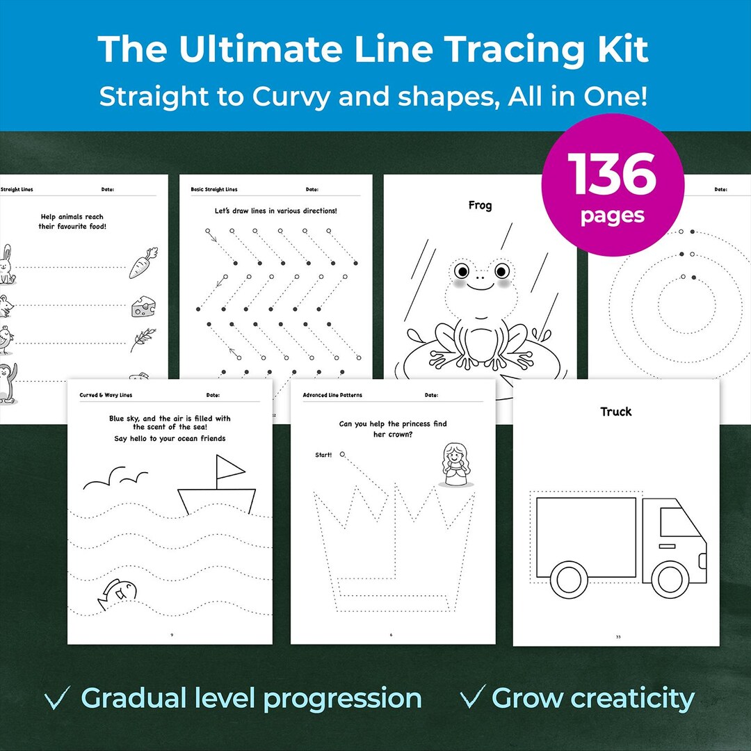 Line Tracing Master | Fun & Creative | Printable PDF | Fine Motor ...