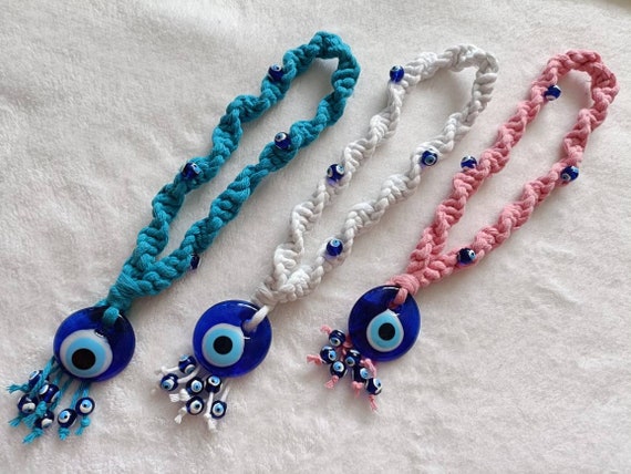 Handmade Evil Eyes nazar Macrame Door Tassel Hanger in 3 - Etsy