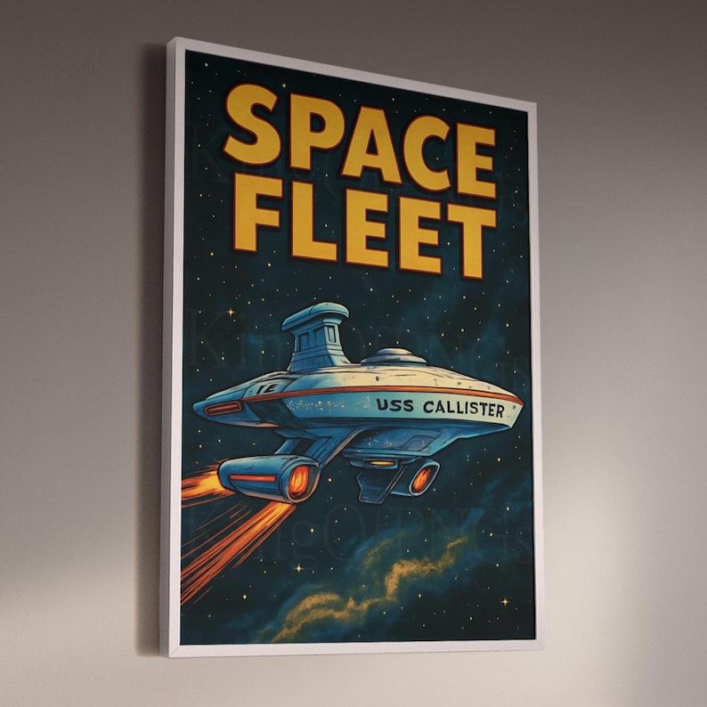 USS Callister Black Mirror Art Print, Space Fleet Decor (digital ...