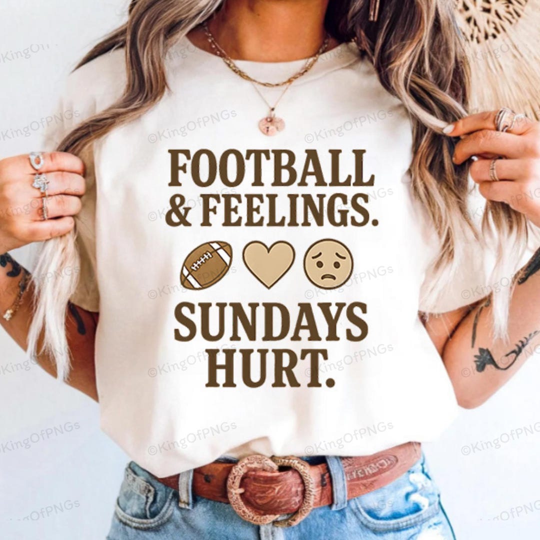 Football Feelings PNG Art, Sarcastic Football Design, Bold Typography ...
