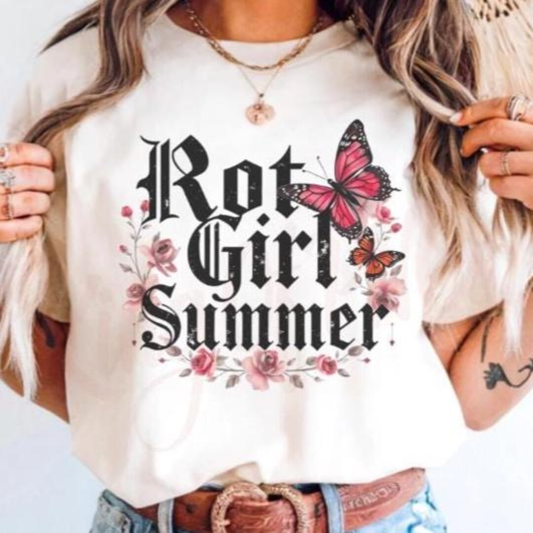 Funny T-shirt PNG: Rot Girl Summer Quote - Transparent Background - 300 ...