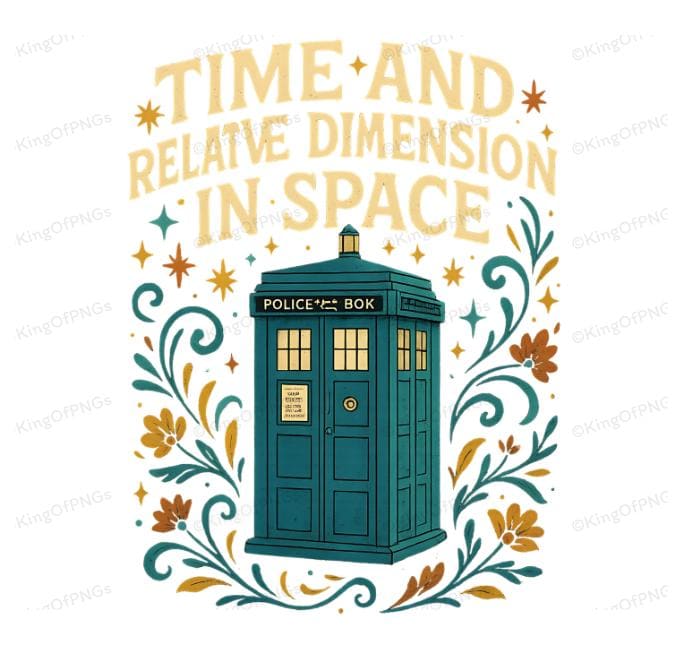 TARDIS PNG: High Res Transparent Design - Print Ready 300 DPI Doctor ...