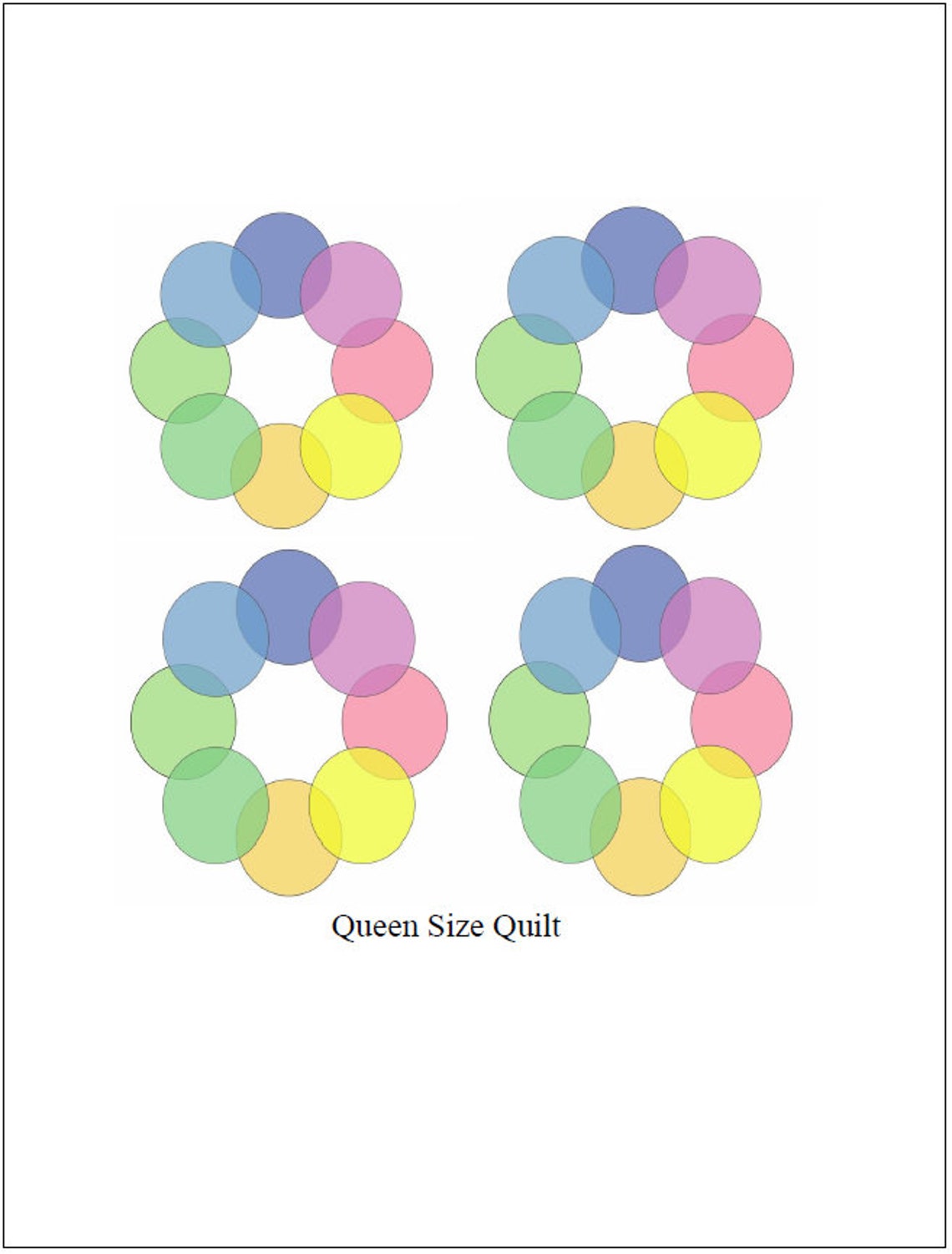 Modern Baby Quilt Pattern PDF Crib Twin Wall Hanging Color Wheel Color ...