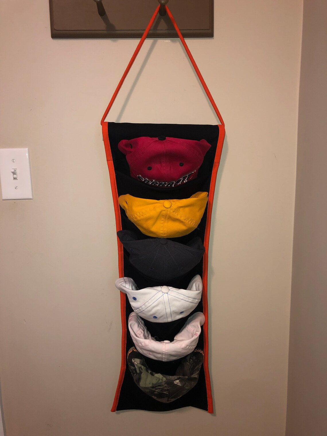 Baseball Cap Storage, Hat Hanger, DIY, Hat Rack, Locker Organization ...