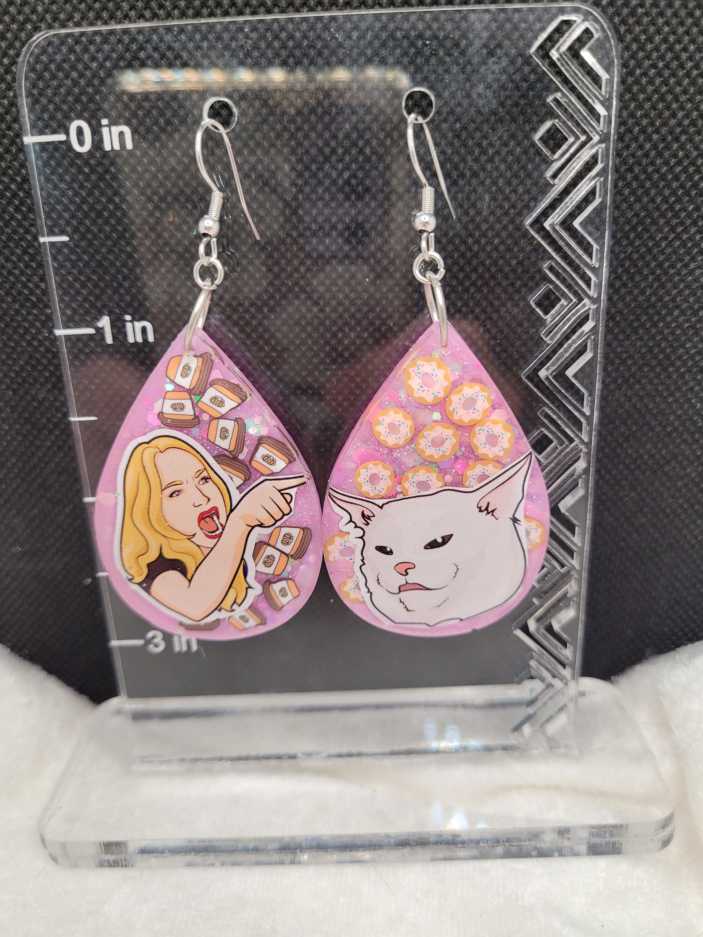 Cat Meme Earrings - Etsy