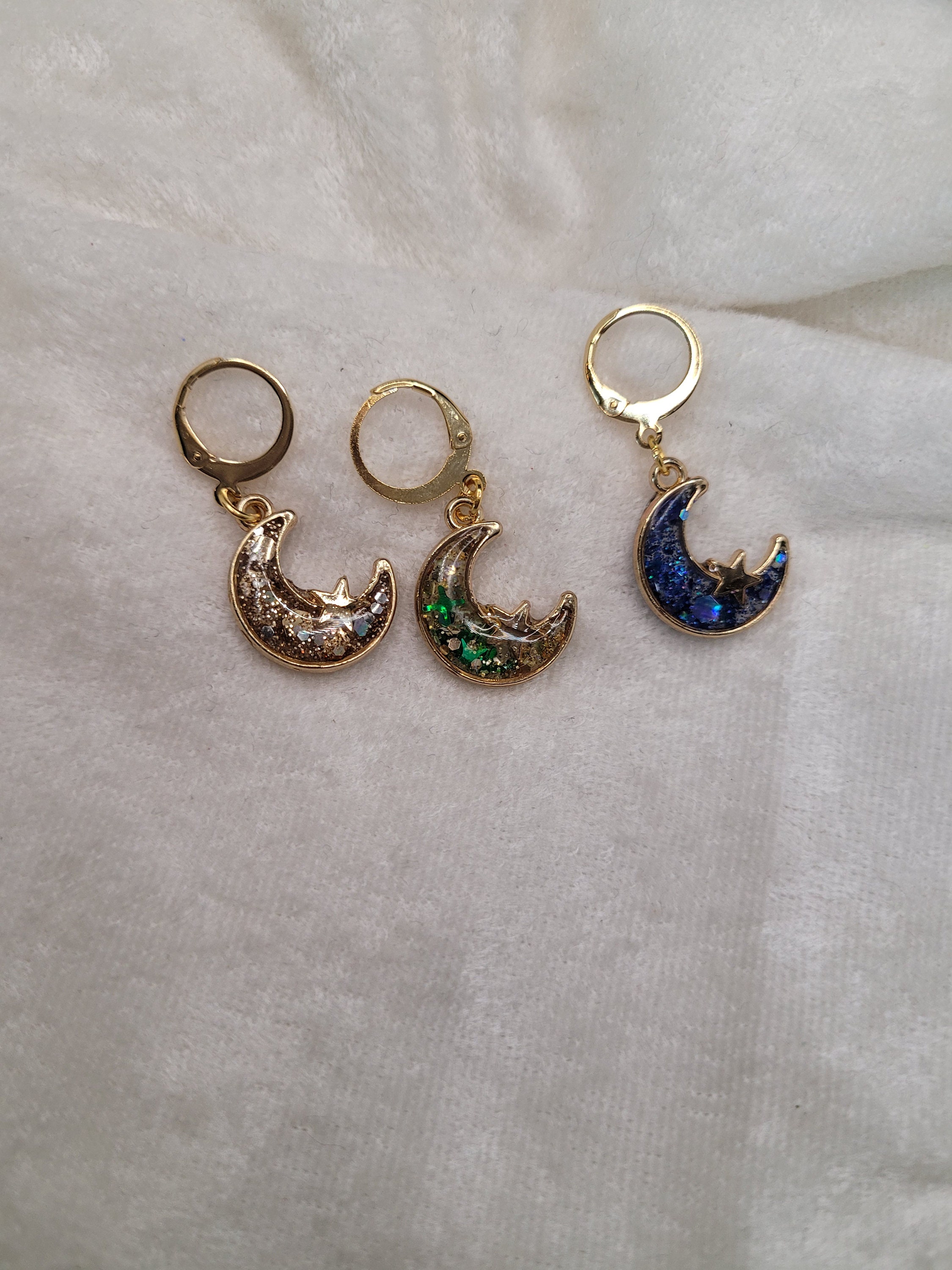 Crescent Moon Stitch Markers - Etsy