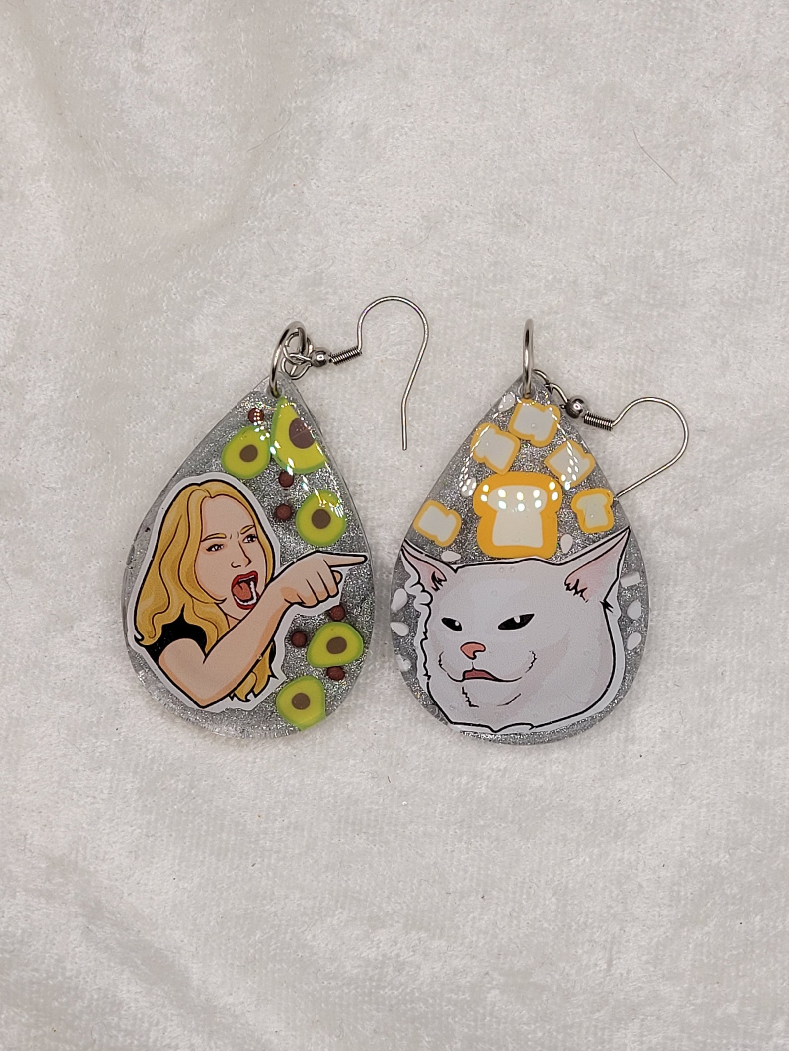 Cat Meme Earrings - Etsy