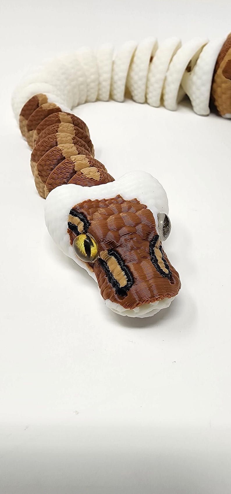 3D Printed Pied Ball Python: Realistic RAKI-BOX Design - Etsy