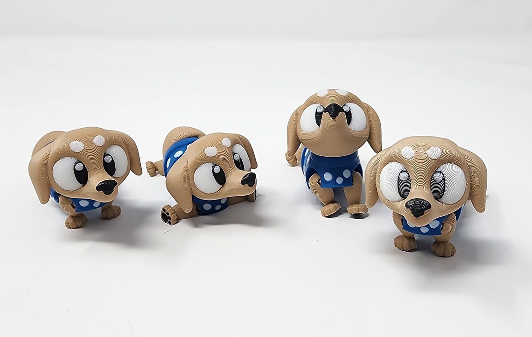 Flexi Animal Pocket Pets, 3D Printed Ferret, Dachshund or Panda. 3DGOB ...