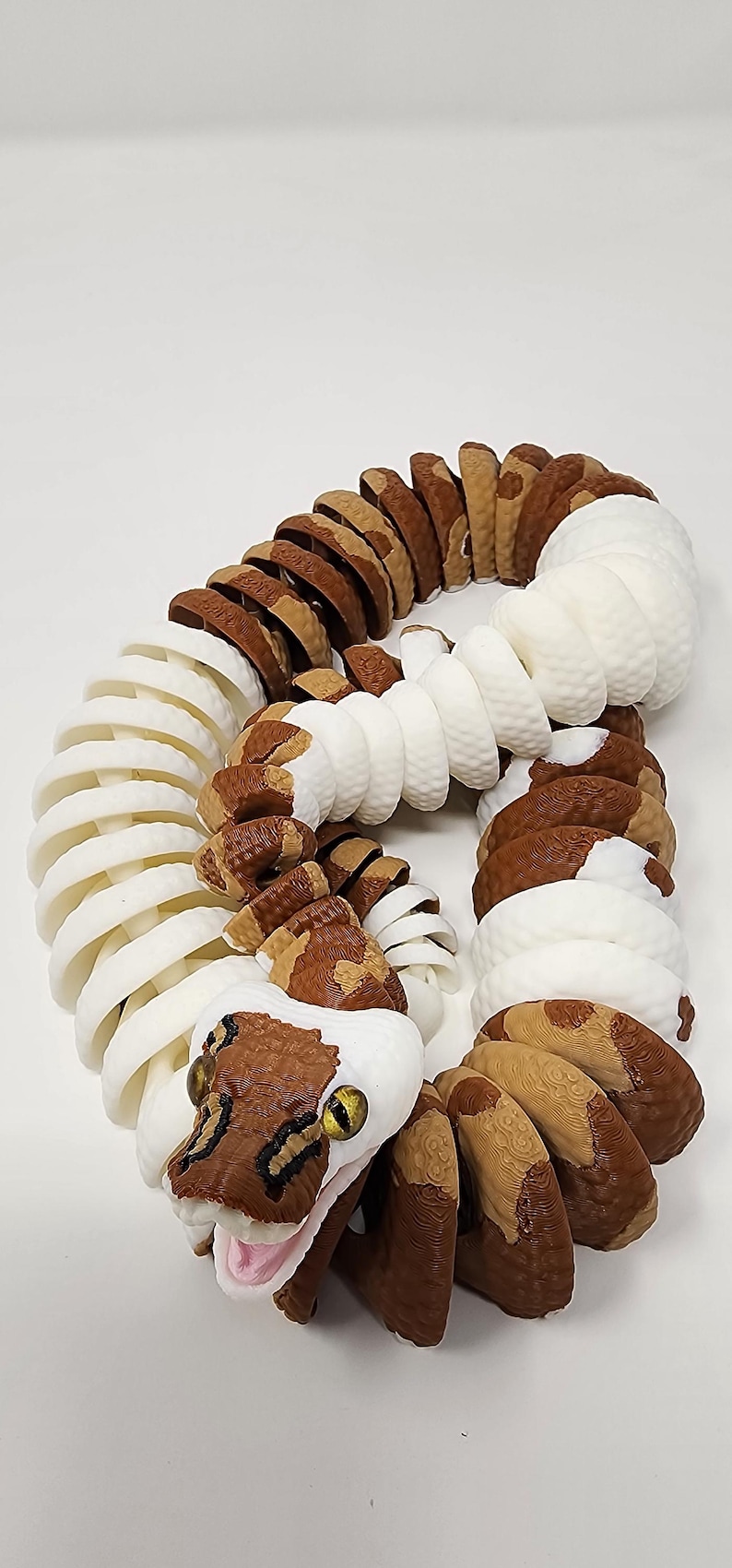 3D Printed Pied Ball Python: Realistic RAKI-BOX Design - Etsy