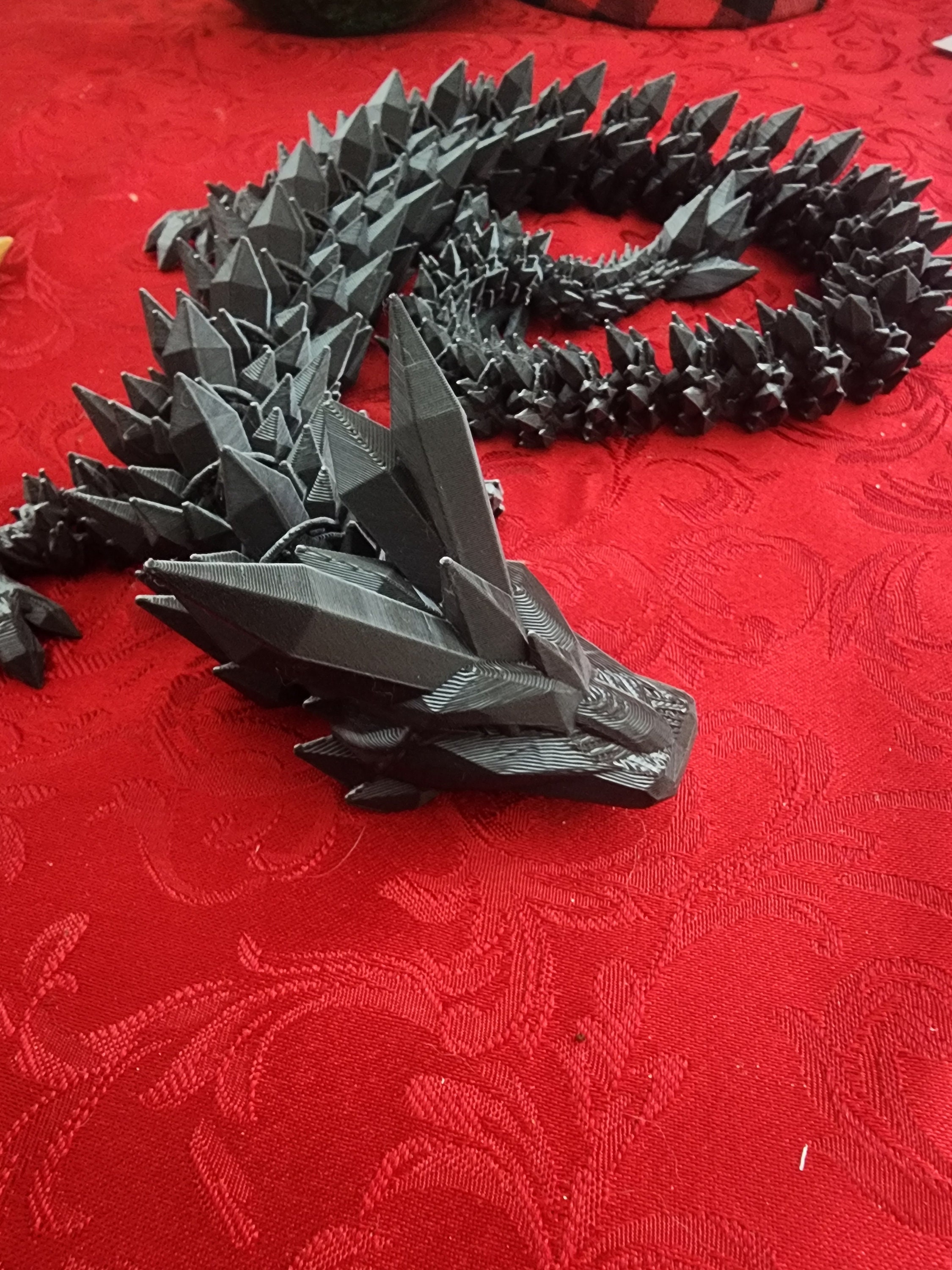 Large Dragon Fidget Toy/ Spiked Articulated Dragon/ Fun Dragon/3d ...