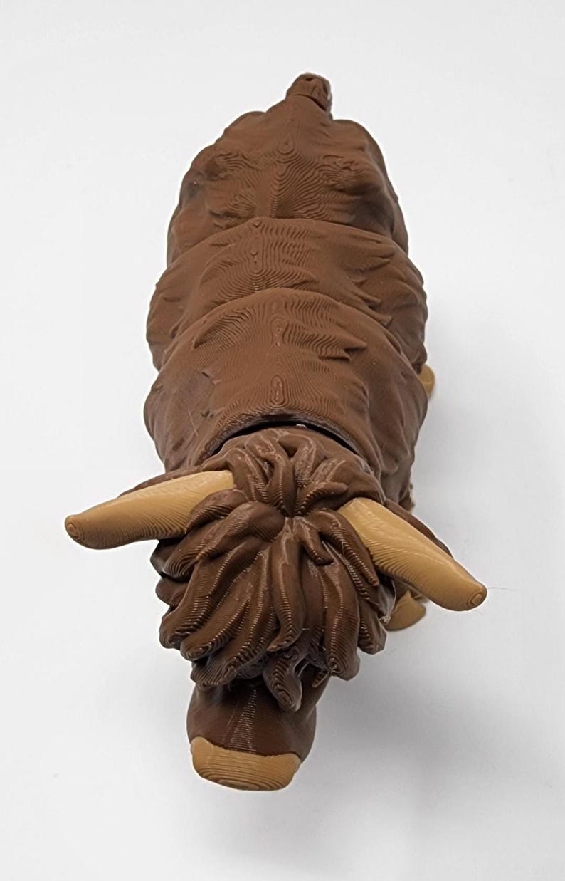 3D Printed Highland Cow Figurine: Realistic Matt Mire Makes Design ...