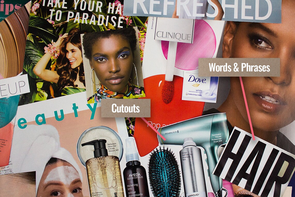 25 Magazine Cutouts and Clippings Words and Phrases for Vision Boards ...