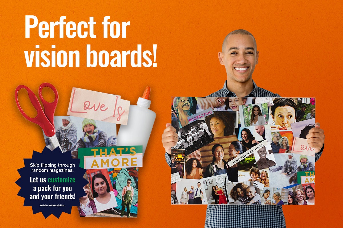 25 Magazine Cutouts and Clippings Words and Phrases for Vision Boards ...