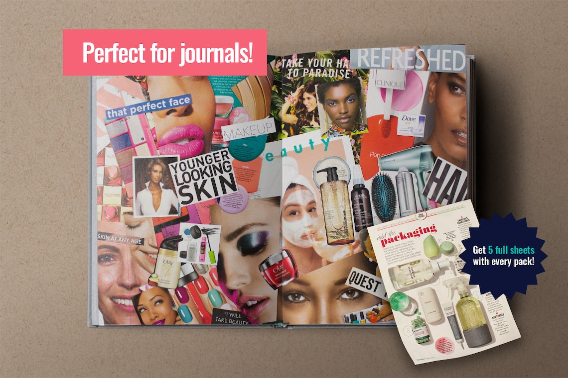 25 Magazine Cutouts and Clippings Words and Phrases for Vision Boards ...