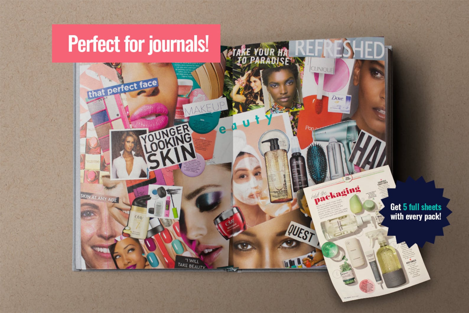 25 Magazine Cutouts and Clippings Words and Phrases for Vision Boards ...