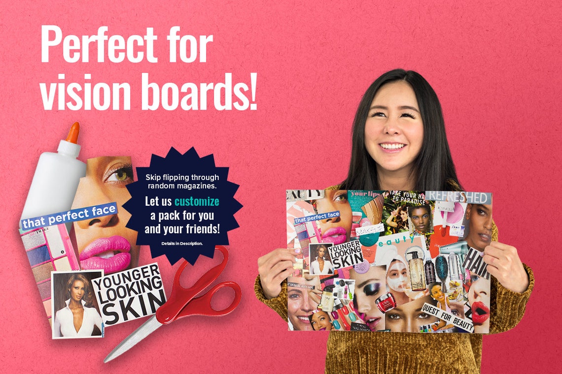25 Magazine Cutouts and Clippings Words and Phrases for Vision Boards ...