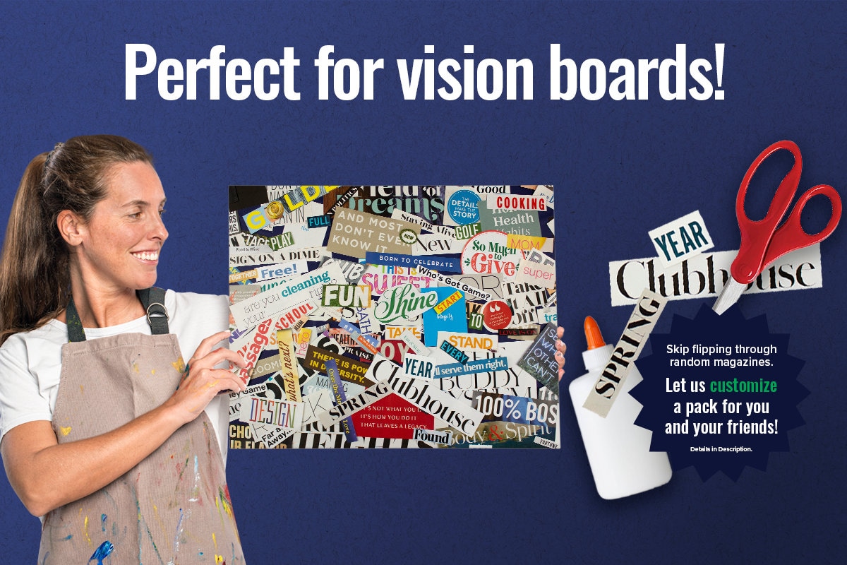 25+ Magazine Cutouts and Clippings - Words and Phrases for Vision ...