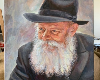 The Rabbi Menachem Mendel Schneerson the Lubavitcher Rebbe - Etsy
