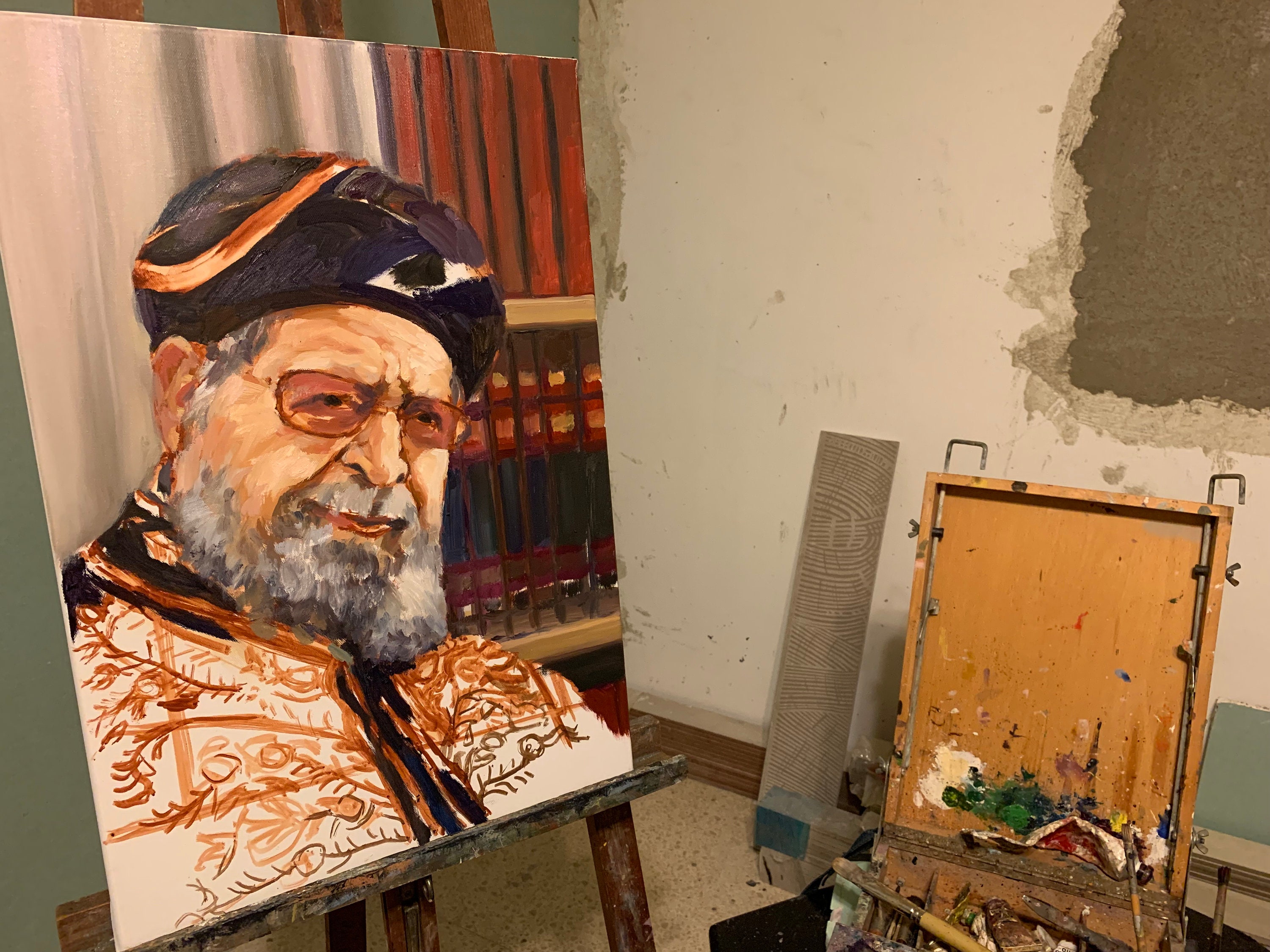 Maran Rabbi Ovadia Yosef - Original Art Print From an Oil on Canvas ...