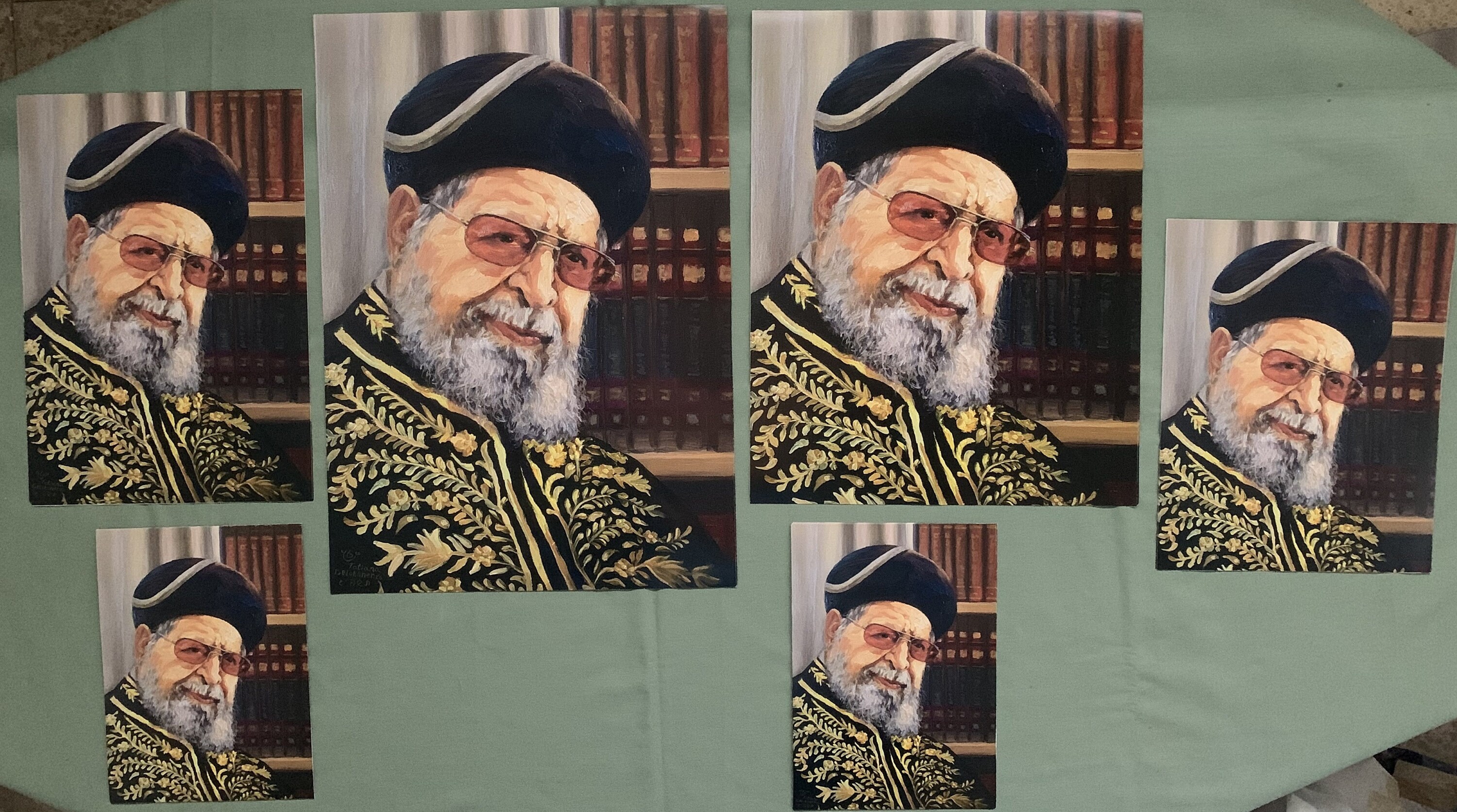 Maran Rabbi Ovadia Yosef - Original Art Print From an Oil on Canvas ...