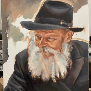 The Rabbi Menachem Mendel Schneerson, the Lubavitcher Rebbe - Original ...