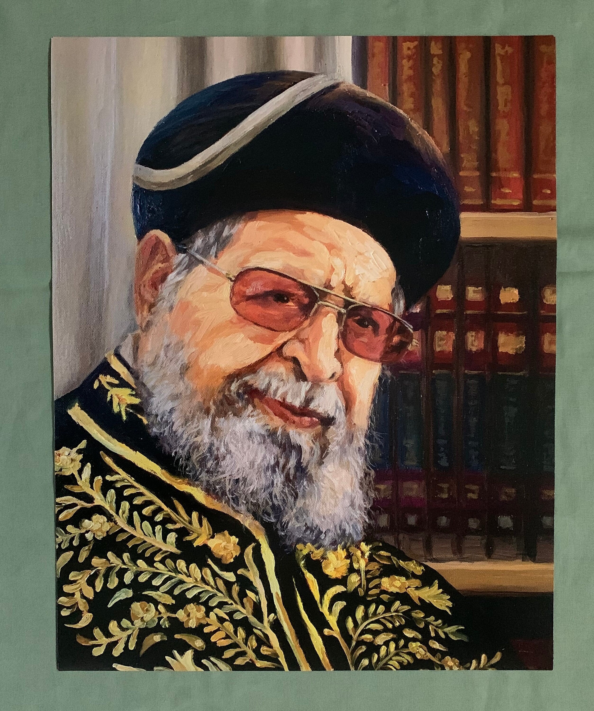 Maran Rabbi Ovadia Yosef - Original Art Print From an Oil on Canvas ...