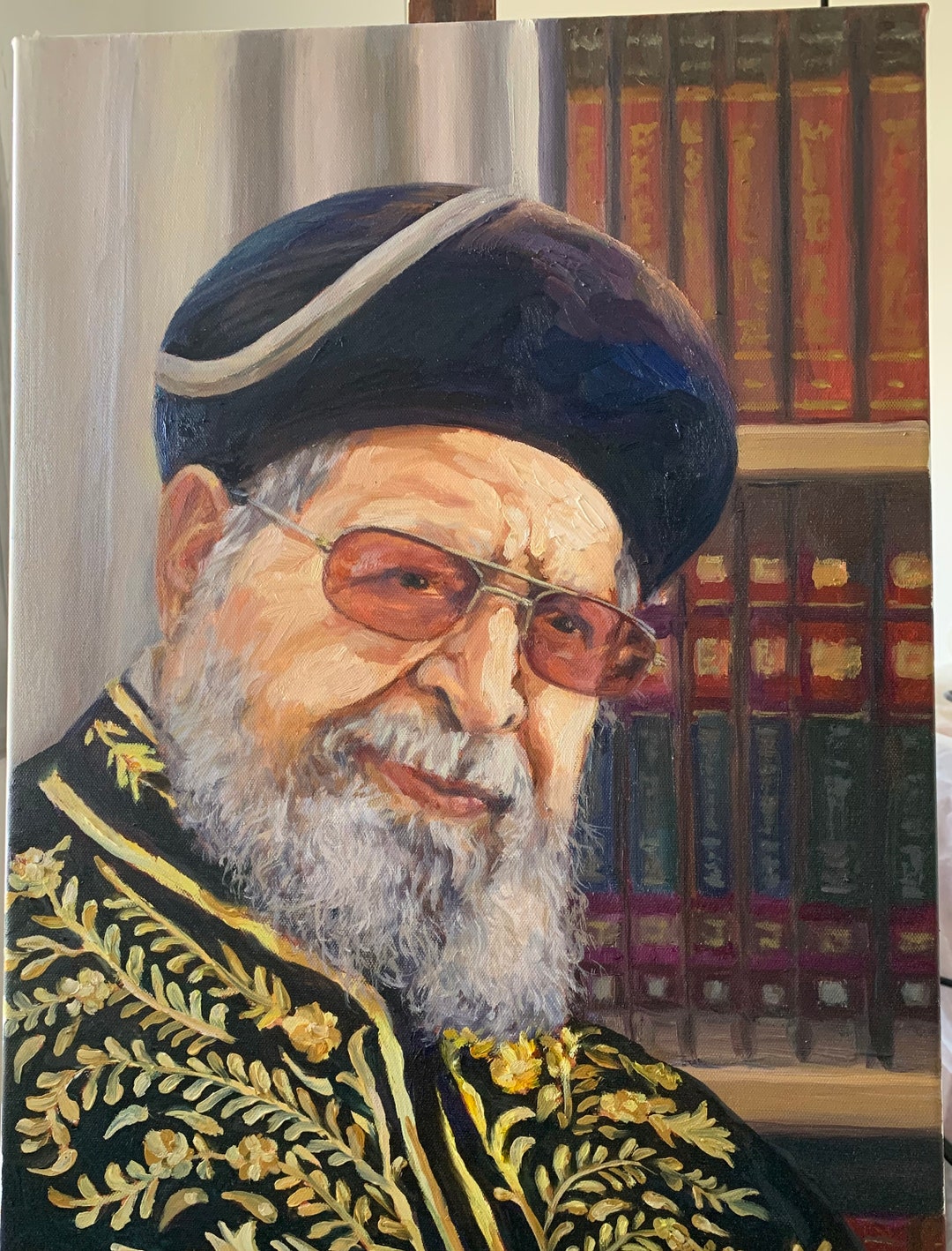 Maran Rabbi Ovadia Yosef - Oil on Canvas Painting - Etsy
