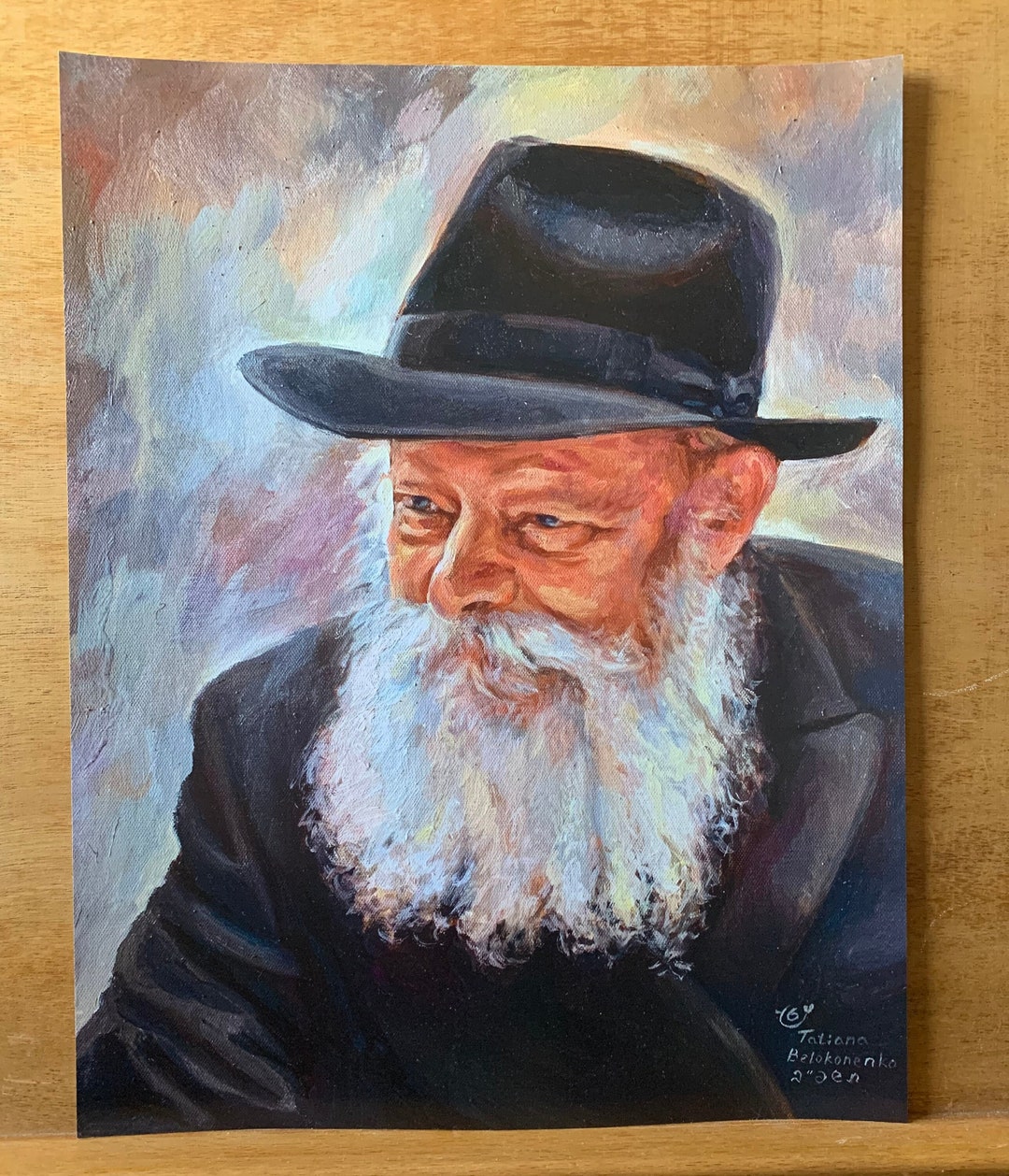 The Rabbi Menachem Mendel Schneerson, the Lubavitcher Rebbe - Original ...