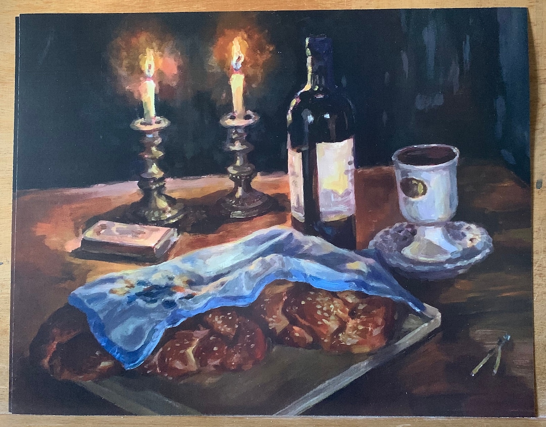 Shabbat - Prints From an Oil on Canvas Painting - Etsy