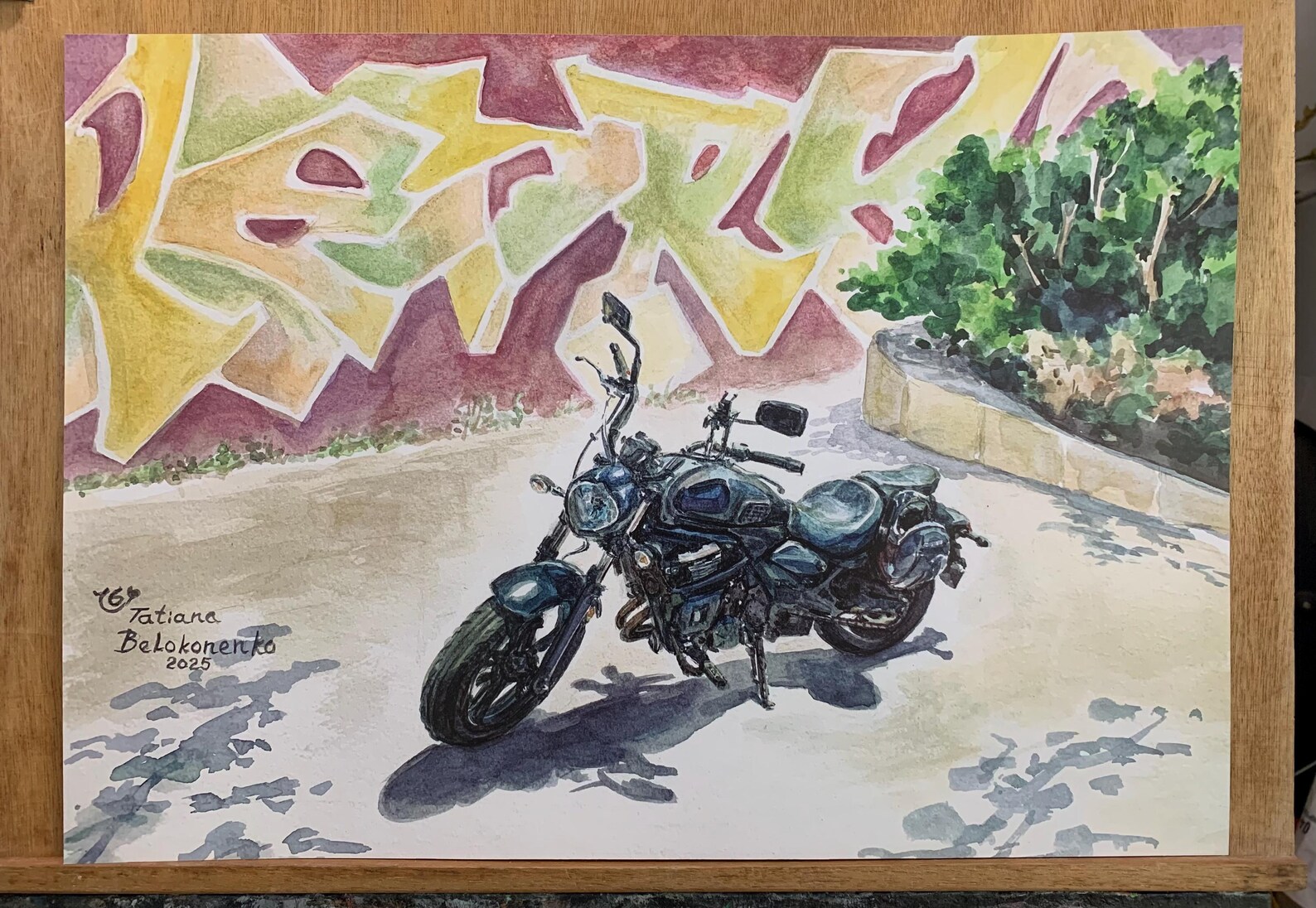 Kawasaki Vulcan - Print From a Watercolor Painting - Etsy
