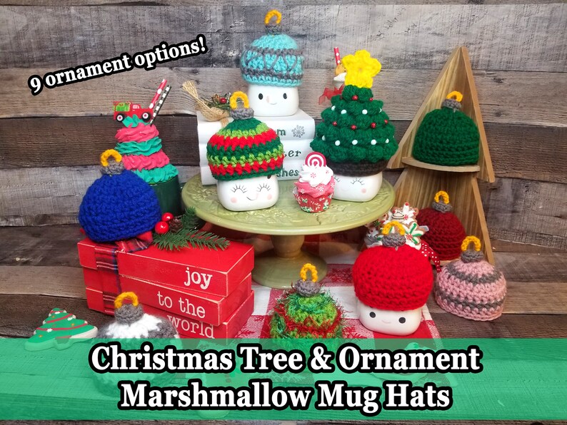 Ornament Marshmallow Mug Hats, Christmas Tree Marshmallow Mug Hat, Rae ...