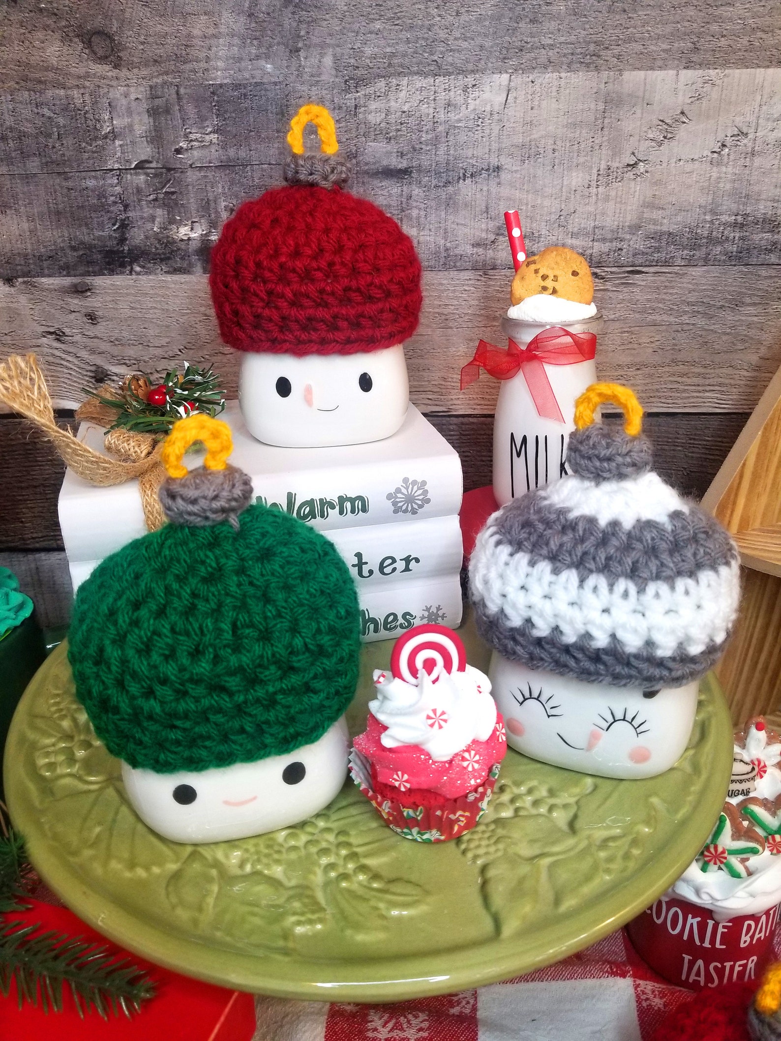 Ornament Marshmallow Mug Hats, Christmas Tree Marshmallow Mug Hat, Rae ...