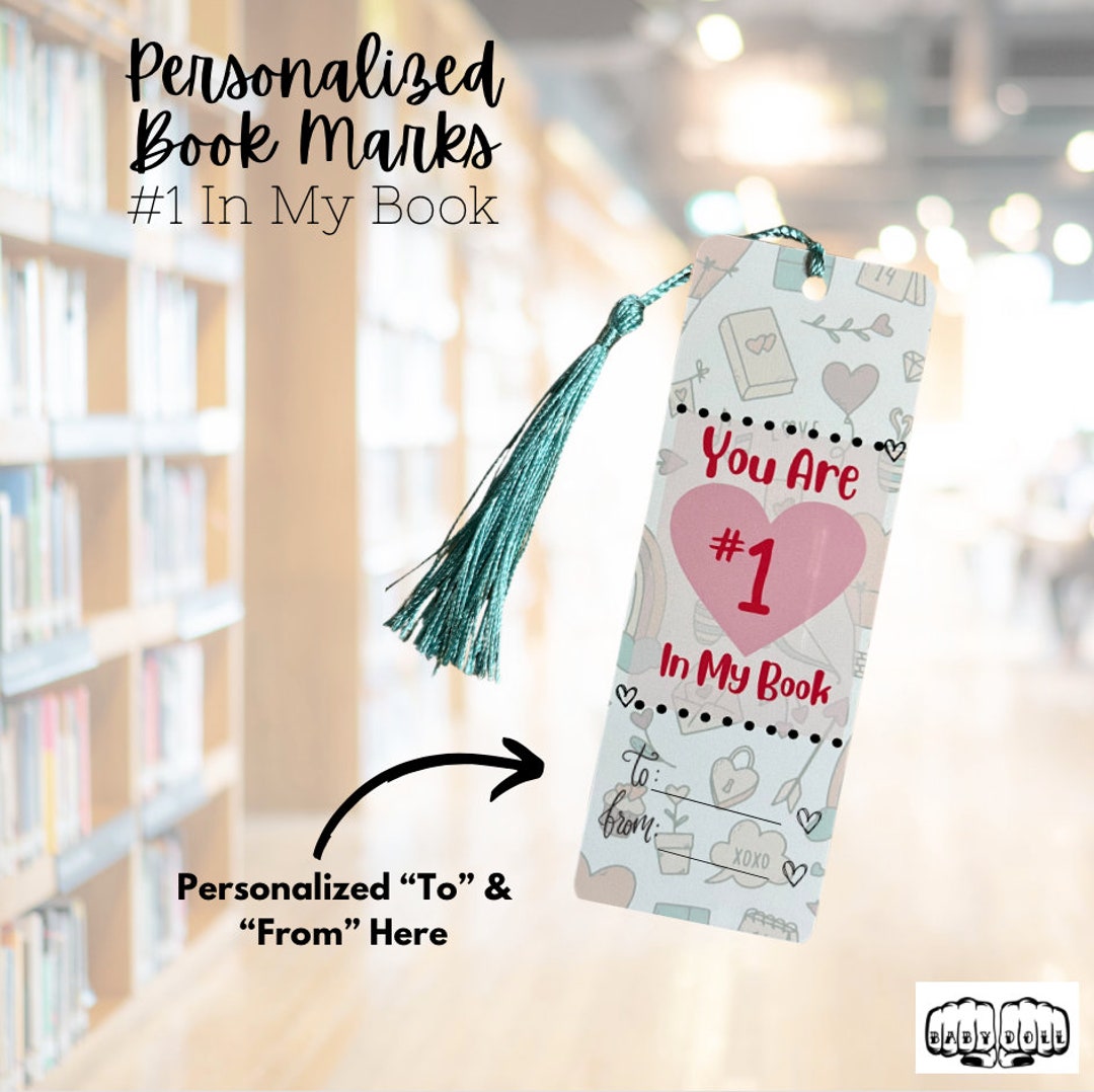 Personalized "you Are #1 in My Book" Book Mark - Etsy
