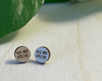 Message Earrings - Etsy