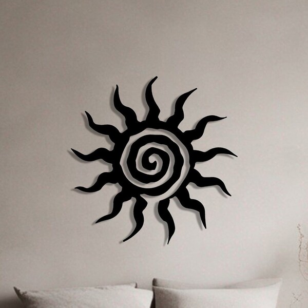 Large Metal Sun Wall Art - Etsy