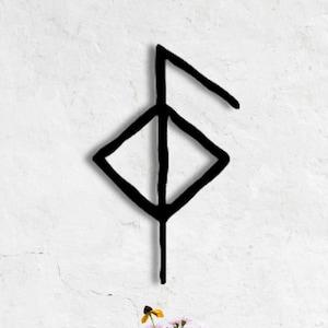 Bind Rune for Good Health Viking Health Symbol Norse Wall | Etsy