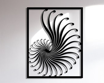 Sea Shell Metal Wall Art | Etsy