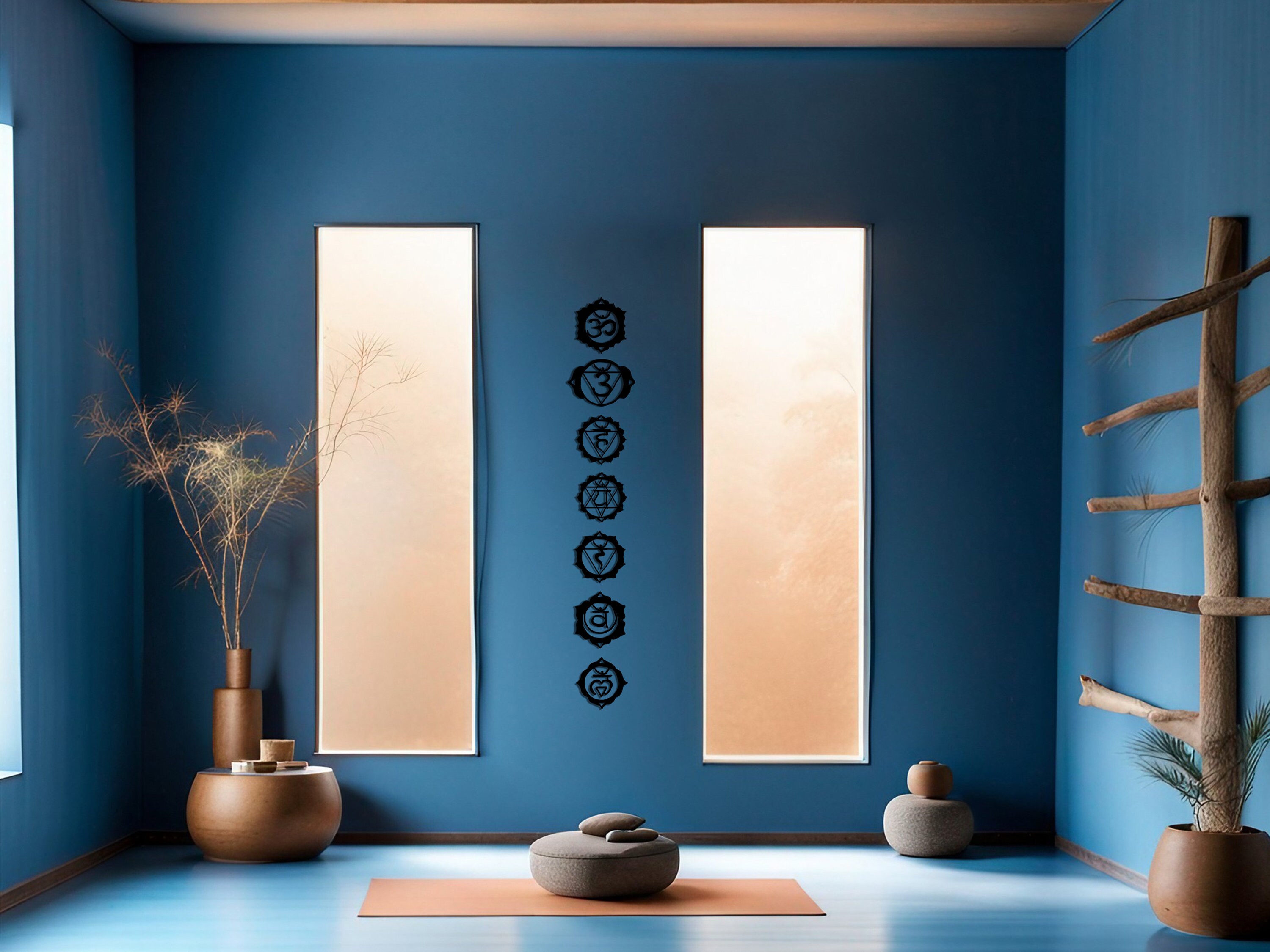 7 Chakras Metal Wall Decor Chakras Set Wall Hangings Chakra - Etsy