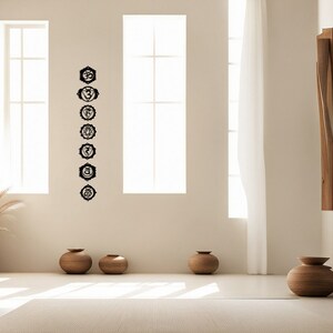 7 Chakras Metal Wall Decor, Chakras Set Wall Hangings, Chakra Symbols ...