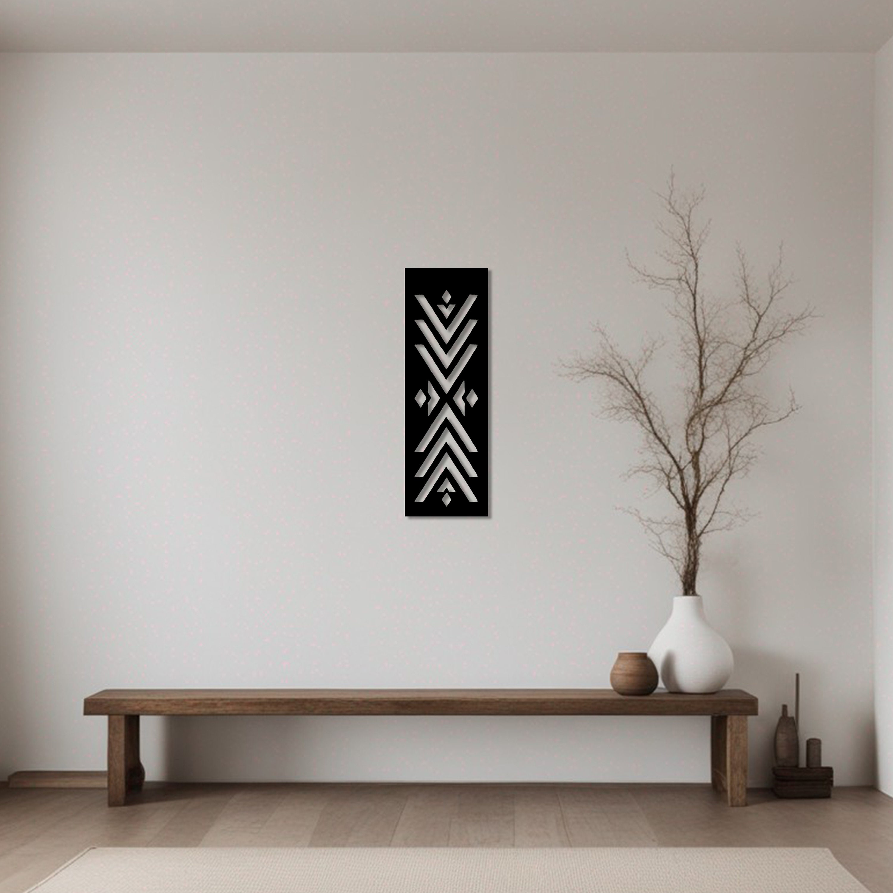 Metal Aztec Motif Wall Decor, Ethnic Design Home Home Accessories ...