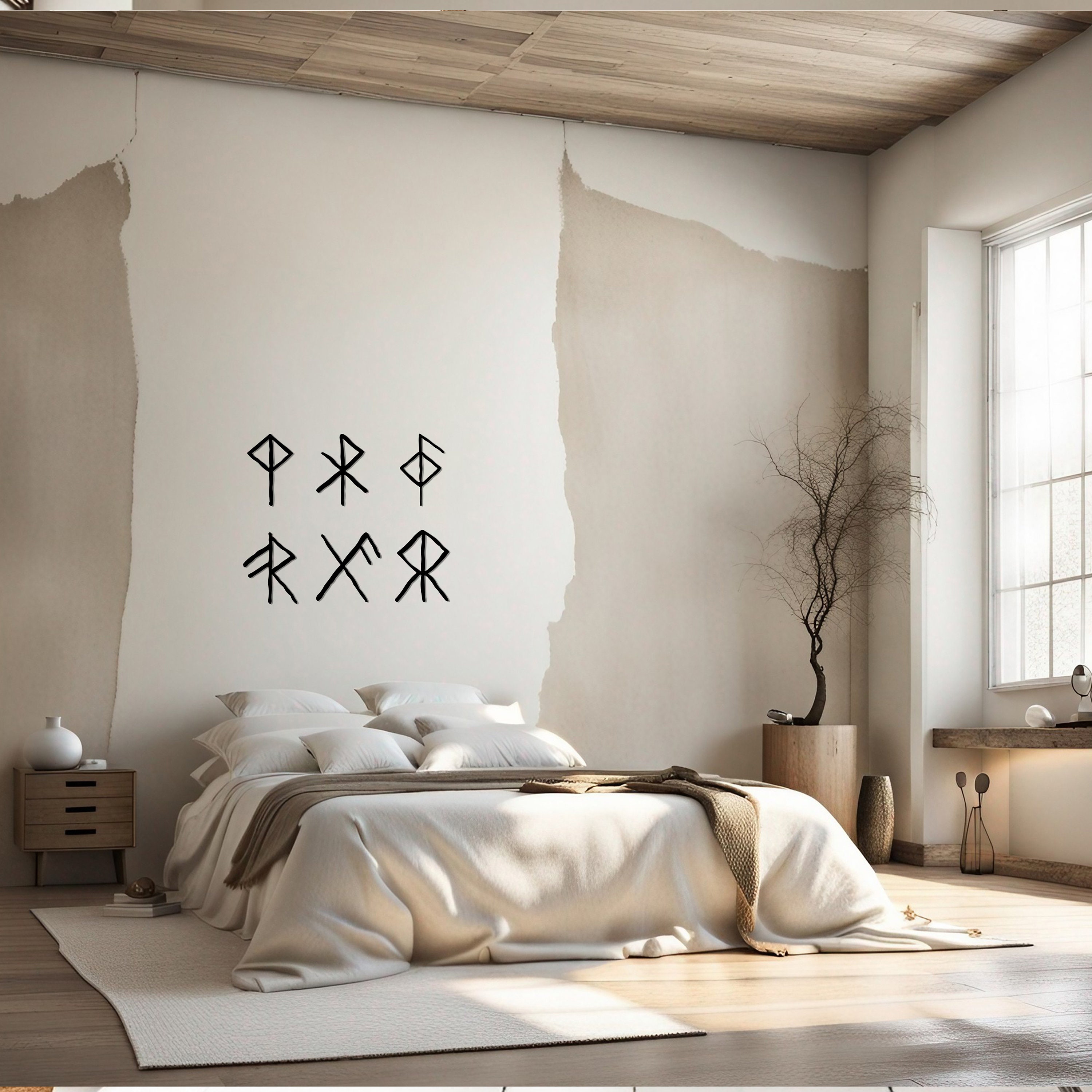 Norse Runes Metal Wall Art Symbol of Energy Wall Decor - Etsy