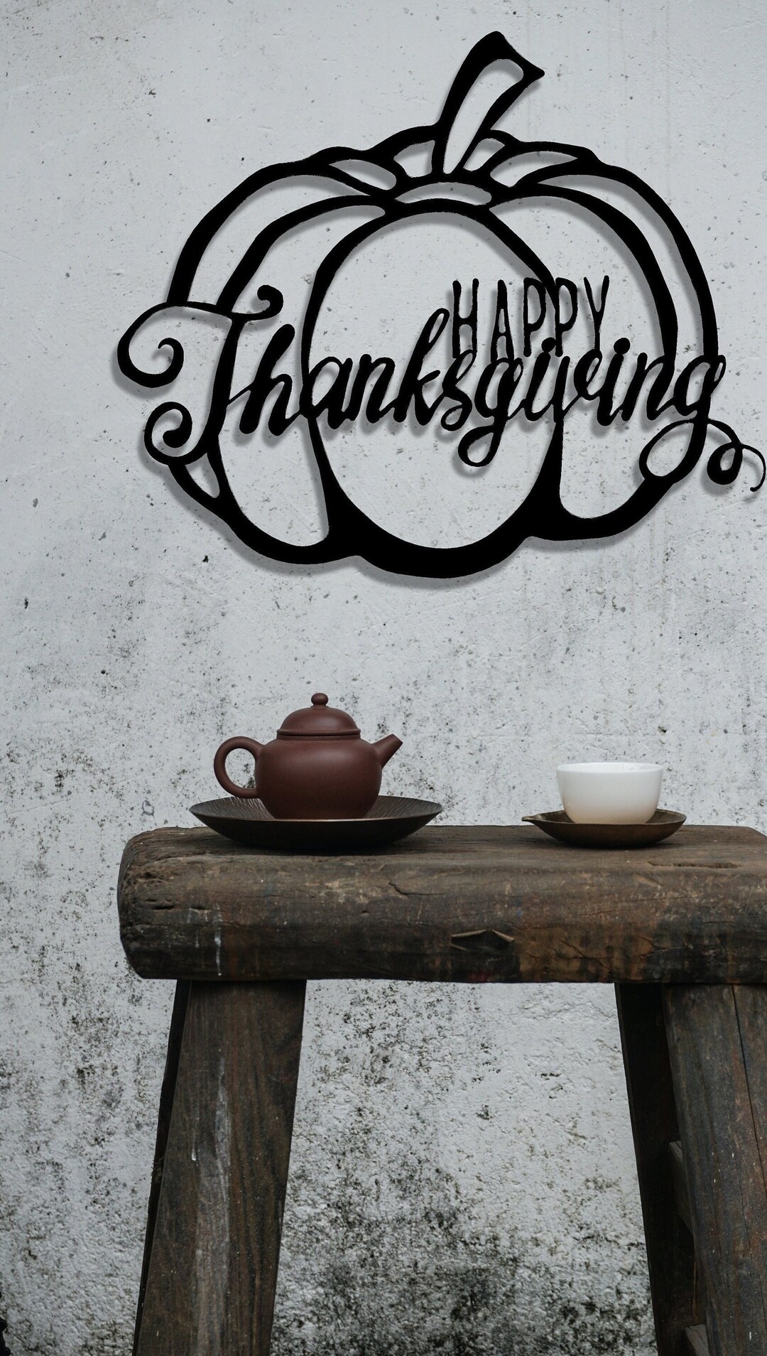 Thanksgiving Metal Wall Art, Thanksgiving Sign Fall Decoration, Happy ...