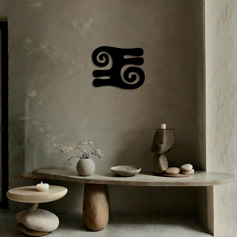 Adinkra Symbol for Bravery Metal Wall Art, Bravery and Valor Symbol ...