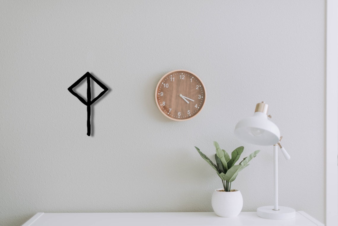 Bind Rune for Protection Metal Wall Decor Viking Decor Metal - Etsy